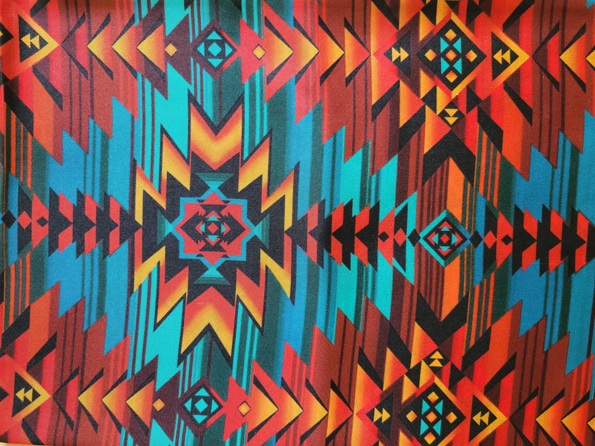 Aztec 100% Silk Scarf | Julie Goodnight Shop